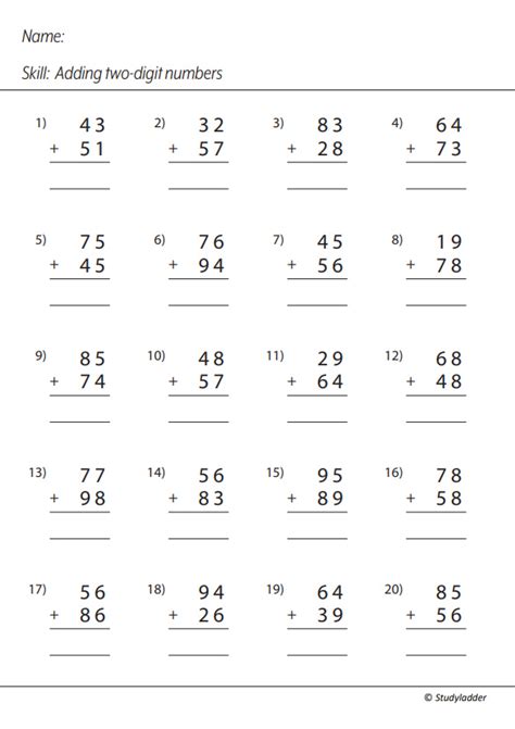 Adding Two Digit Numbers Written Strategy Studyladder Interactive
