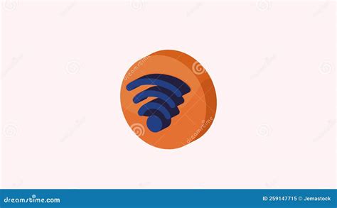 Wifi Signal Connection Button Animation Stock Video Video Of Zone Communication 259147715