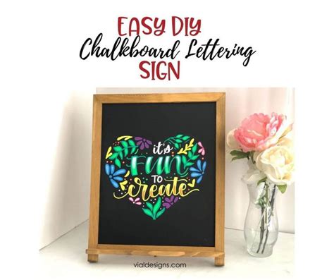 Easy Diy Chalkboard Lettering Tutorial Diy Chalkboard Chalkboard Lettering Diy Chalkboard Sign