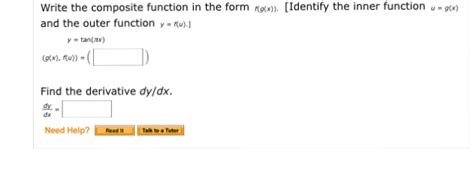 solved write the composite function in the form f g x