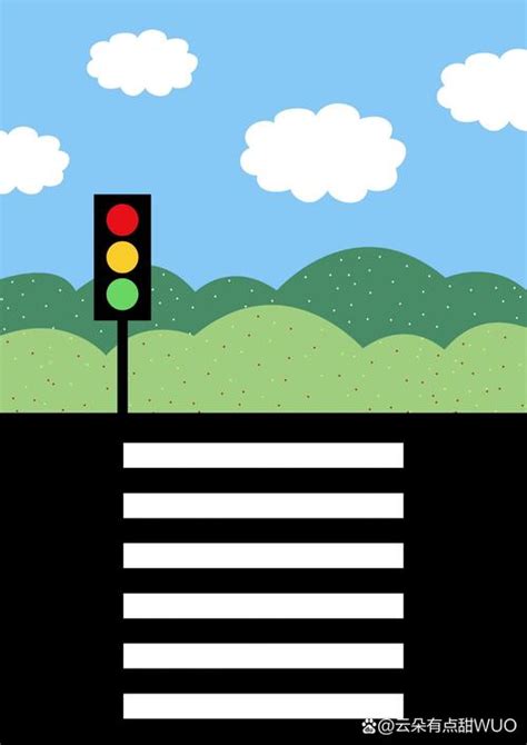 红绿灯和斑马线的画法简笔画图片怎么画（流行17张） 简笔画图片大全