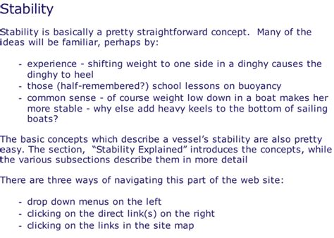 Stability An Interactive Guide To Boat And Ship Stability With