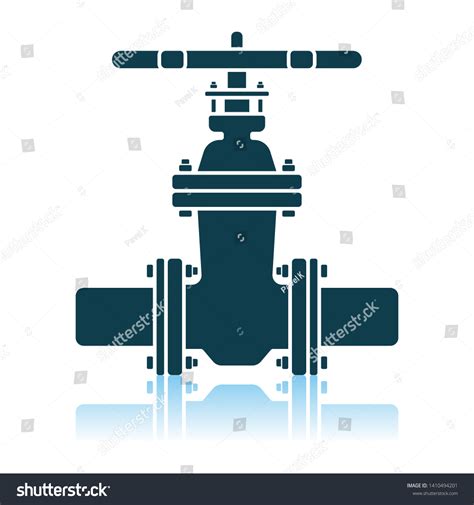 파이프 밸브 아이콘 그림자 반사 디자인 스톡 벡터로열티 프리 1410494201 Shutterstock
