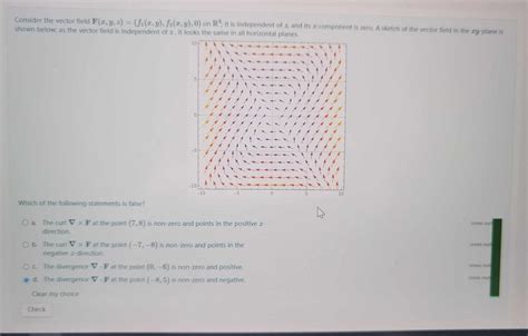 solved consider the vector field