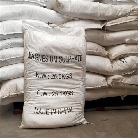 colorless crystalline high purity anhydrous magnesium sulfate anhydrous