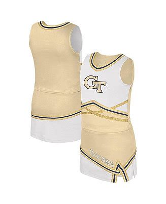 Colosseum Big Girls 2 Piece Gold Georgia Tech Yellow Jackets Lollipop