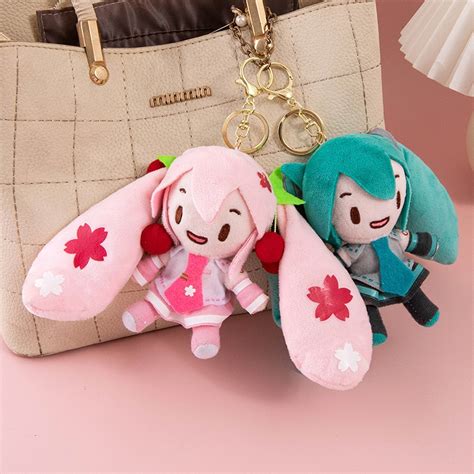 Hatsune Miku Doll Double Tail Girl Keychain Miku Plush Shop