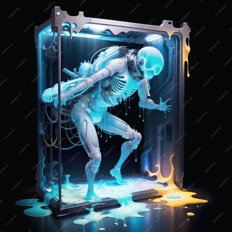 Premium Ai Image Ectoplasm Skeleton