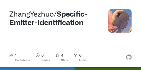 Github Zhangyezhuospecific Emitter Identification