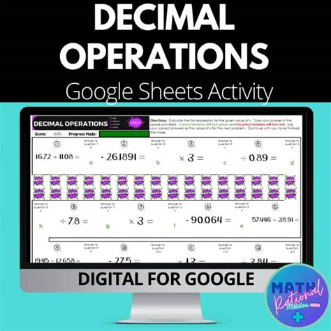 Decimal Operations By Math Rational Middles Tpt