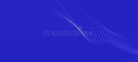 Abstract Digital Particle Wave Futuristic Dotted Wave Big Data