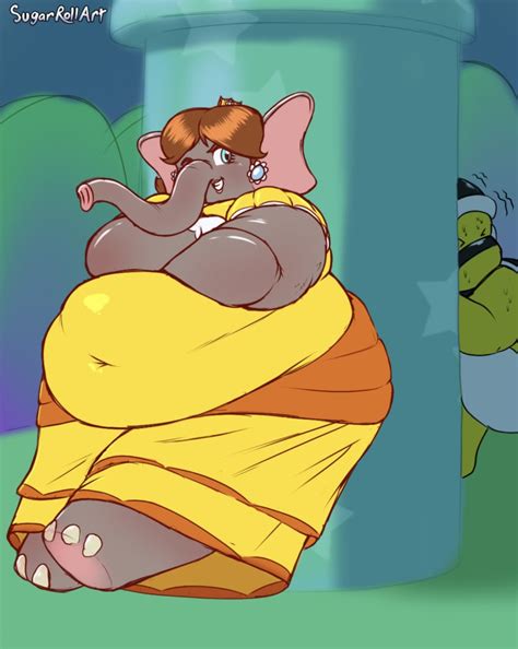 Rule 34 1boy 1girls Big Belly Brown Hair Clothing Dress Elephant