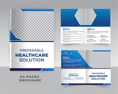 4 Page Médical Ou Soins De Santé Brochure Modèle Conception 22945401 Telecharger Vectoriel