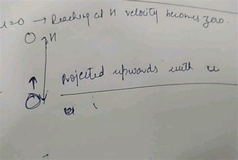 statement 2 an object is thrown vertically up with a velocity comes