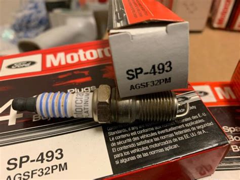ONE BOX OF 4 PIECES MOTORCRAFT SP-493 SPARK PLUG SUPPRESSOR PLUG ...