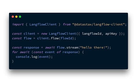 How To Stream Responses From The Langflow Api In Nodejs Datastax