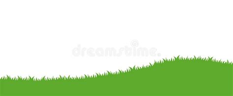 Grass Bottom Border Frame Isolated White Background Stock Illustrations 70 Grass Bottom Border