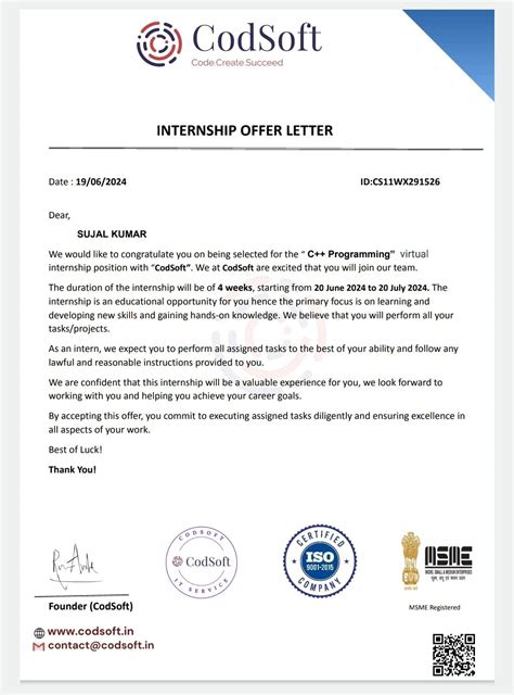 Sujal Kumar On Linkedin Internship Codsoft C