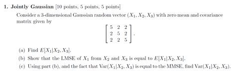 Solved Jointly Gaussian Points Points Points Chegg