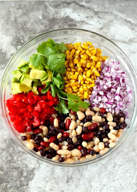 Mexican Three Bean Salad Recipe Lemon Blossoms