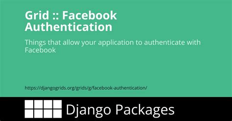 Django Packages Facebook Authentication