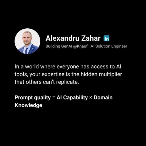 💡 fluency in your domain is what turns ai from a tool into a superpower
