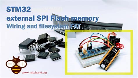 stm32 add spi flash memory with fat fs renzo mischianti