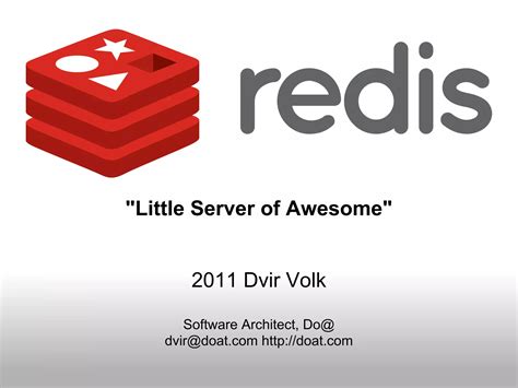 Introduction To Redis PDF Databases Computer Software And Applications
