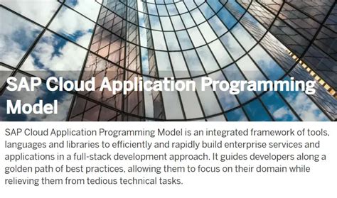 使用sap Cloud Application Programming模型开发odata的一个例子 知乎