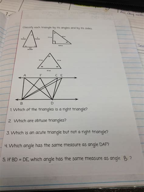 Teaching In Special Education Naming Triangles