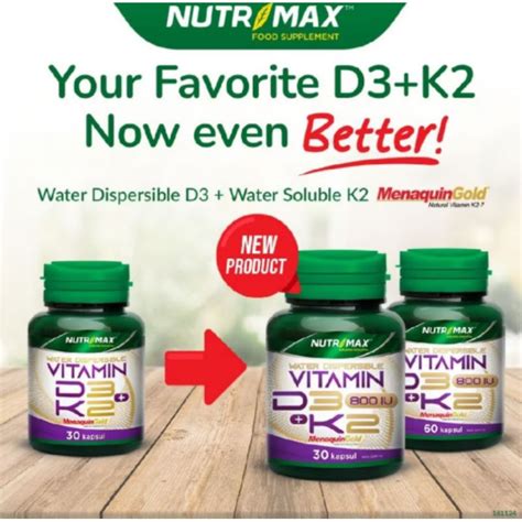 Jual Nutrimax Vitamin D3 K2 Kesehatan Tulang Dan Gigi Imunitas