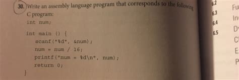 solved write an assembly language program that corresponds