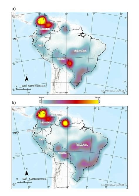Forest Fire Hotspot Density Heat Map Density Ranging 0 1 A Pattern Download Scientific