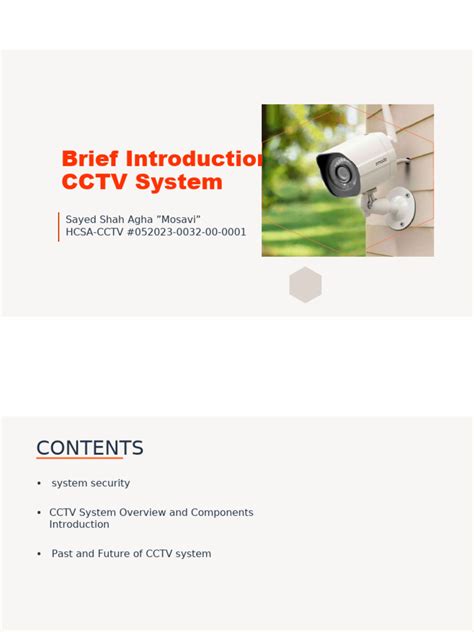 2 Cctv System Overview And Components Introduction Pdf Closed Circuit Television Video