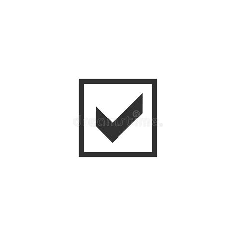 Check Mark In The Box Vector Icons Checklist Icon Stock Vector Illustration Isolated On White
