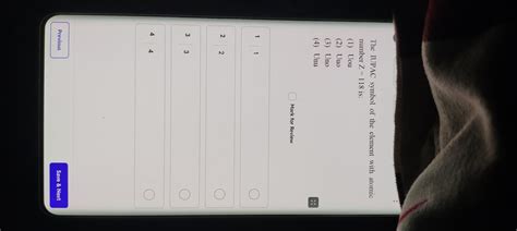 The Iupac Symbol Of The Element With Atomic Number Z 118 Is 1 Uou 2