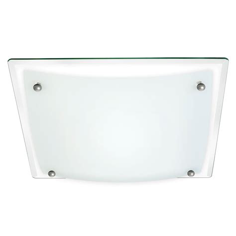 Glacier Oyster Square Light Fitting White Verve Lighting