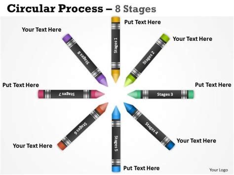 Business Diagram Circular Process Stages Sales Diagram
