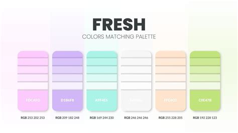 color palette in fresh colour theme collections color inspiration or