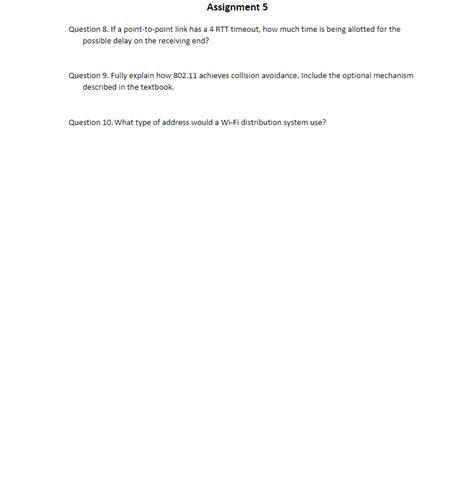 Solved Question 6 Calculate The Minimum Timeout Value For A