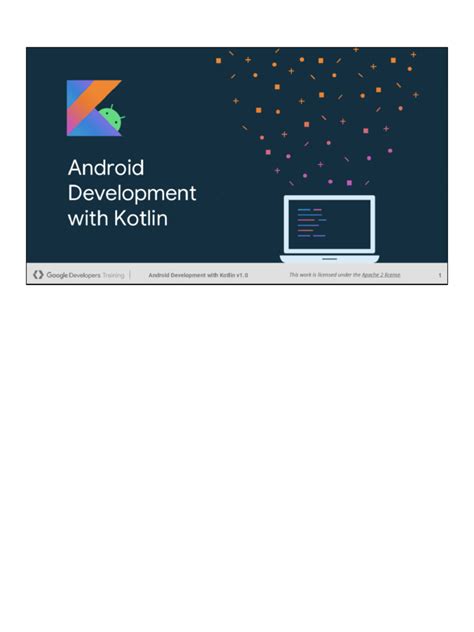 Introduction Android Development With Kotlin Copy Pdf Android