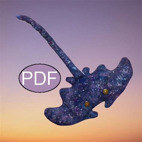 Stingray Plush Sewing Pattern And Tutorial Pdf Galaxy Stingray Inspire