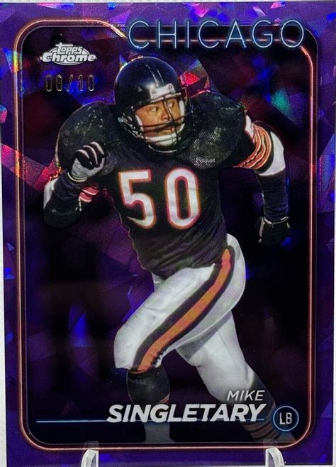 2024 Topps Chrome Sapphire Edition Mike Singletary 20 Purple 10 For