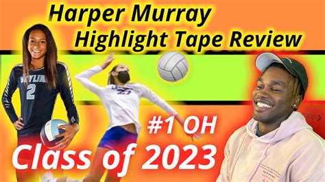 1 Volleyball Player 2023 Harper Murray Highlight Tape Review🔥🏐 Youtube