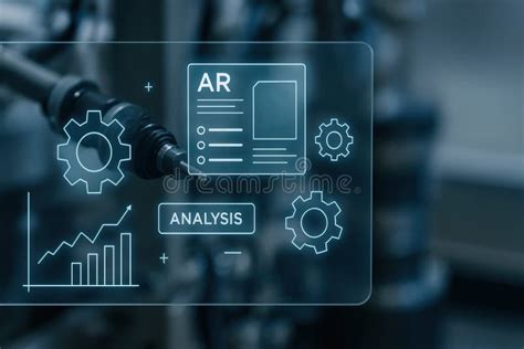 Augmented Reality Data Analysis With Graphs And Gears In Modern Industrial Setting Stock