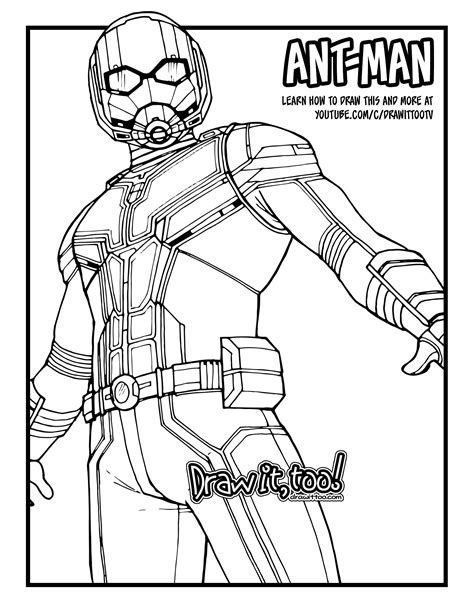 Ant Man Coloring Pages Preschool Coloring Printables