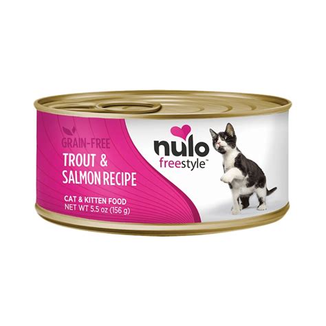 Nulo Freestyle Wet Cat Food Grain Free Trout And Salmon Pate Canned