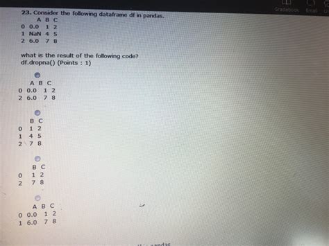 Solved 19 What Is The Resulting Numpy Array Z After