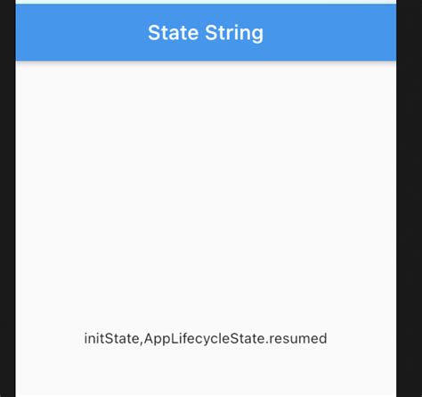 Applifecyclestate Resumed Error In Ios Flutter Hybrid Development Issue Flutter