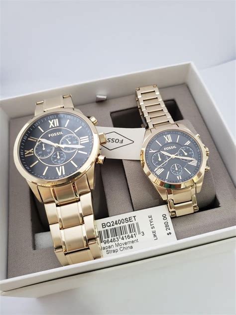 Fossil Couple Watch Set Luxury Watches On Carousell